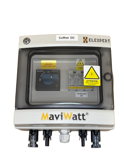 CC0019 - Coffret DC 1 MPPT 2S parafoudre 25A 1000V | Mavisun